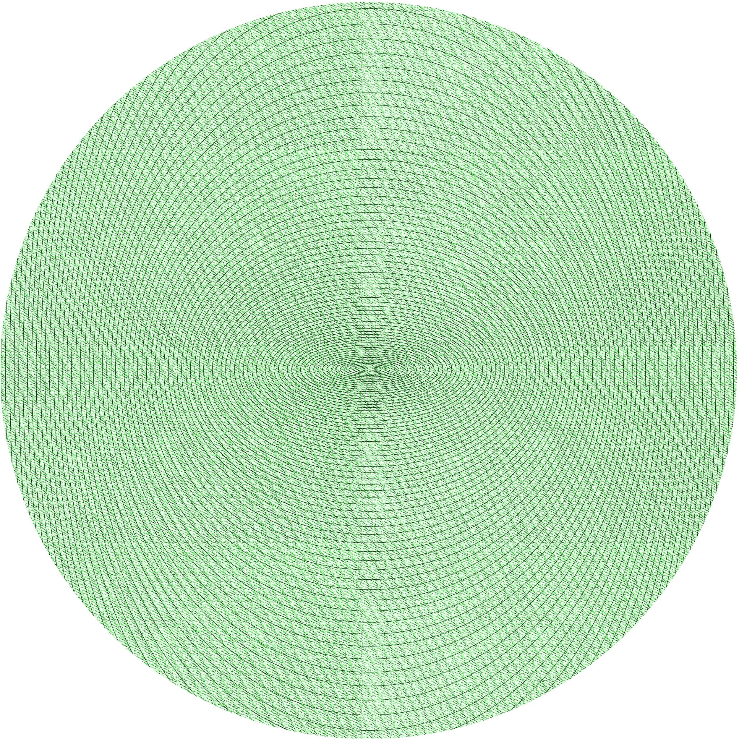 Ahgly Company Indoor Round Patterned Mint Green Area Rugs, 6' Round ...