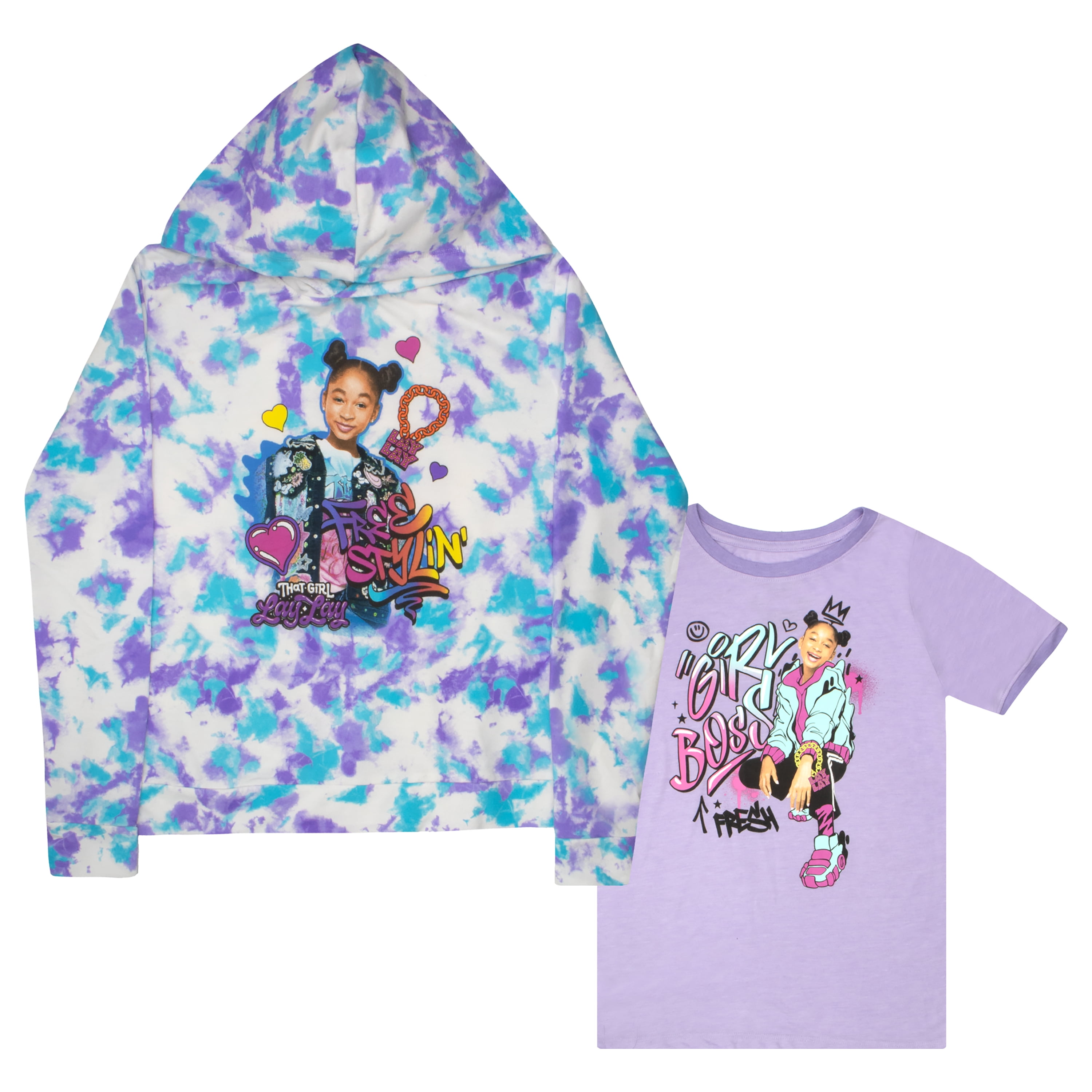 Nickelodeon That Girl Lay Lay Girls, Hoodie, and T-Shirt, 2-pack ...