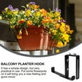 Raindrops Feeder Balcony Railing Hook Balcony Flower Rack Flower Pot ...