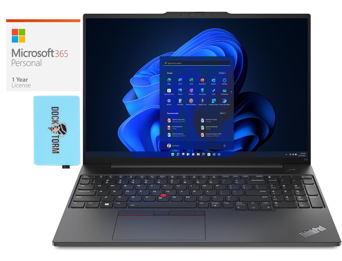 Lenovo ThinkPad E16 Gen 1 Home/Business Laptop (AMD Ryzen 5 7530U 6 ...