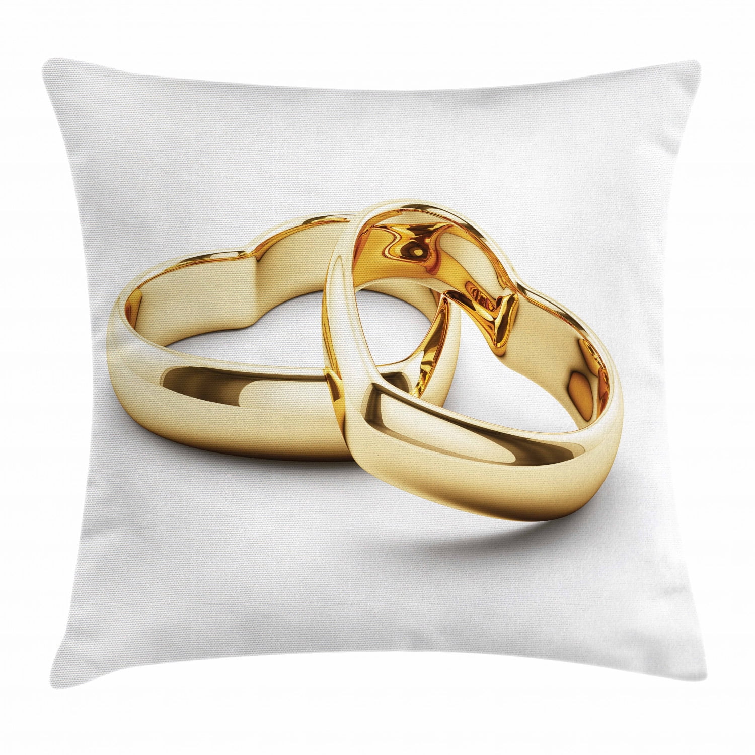 Engagement Party Throw Pillow Cushion Cover, Realistic Illustration 3D ...