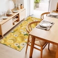 2x6ft Area Rug,Summer Lemon Daisy Flower Washable Large Rugs Soft Non ...