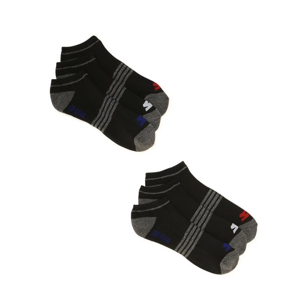 Starter Men's Half Cushion No Show Socks, 6-Pack - Walmart.com