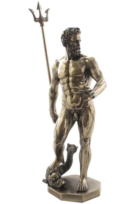 11.75 inch Greek Figure Poseidon with Trident Decor Gift Objet D Art ...