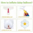 Daisy Flower Balloon Arch Kit Pink and Green Yellow WildFlower Balloons ...
