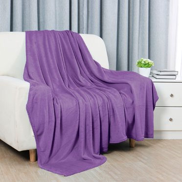 Velvet Throw – Oversized Microfiber Velvet Solid Polyester Throw ...