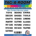 Tag-A-Room Moving Labels Content Pro Pack, 19 Content Labels, 190 Count ...