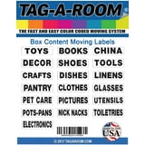 Tag-A-Room Moving Labels Content Pro Pack, 19 Content Labels, 190 Count ...