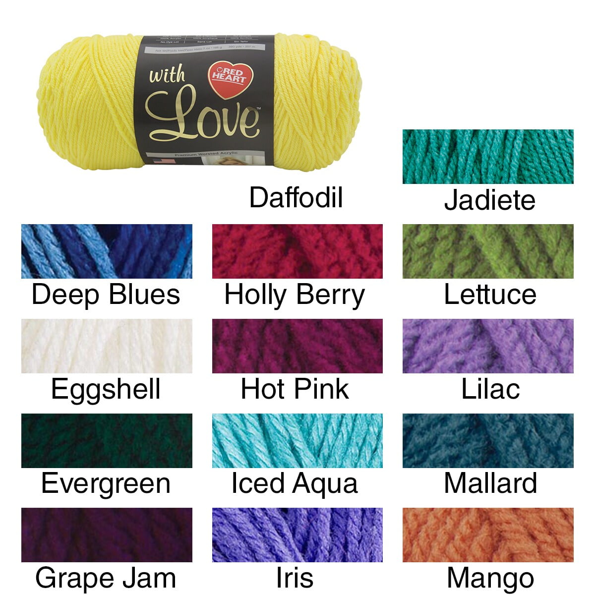 Red Heart Color Chart