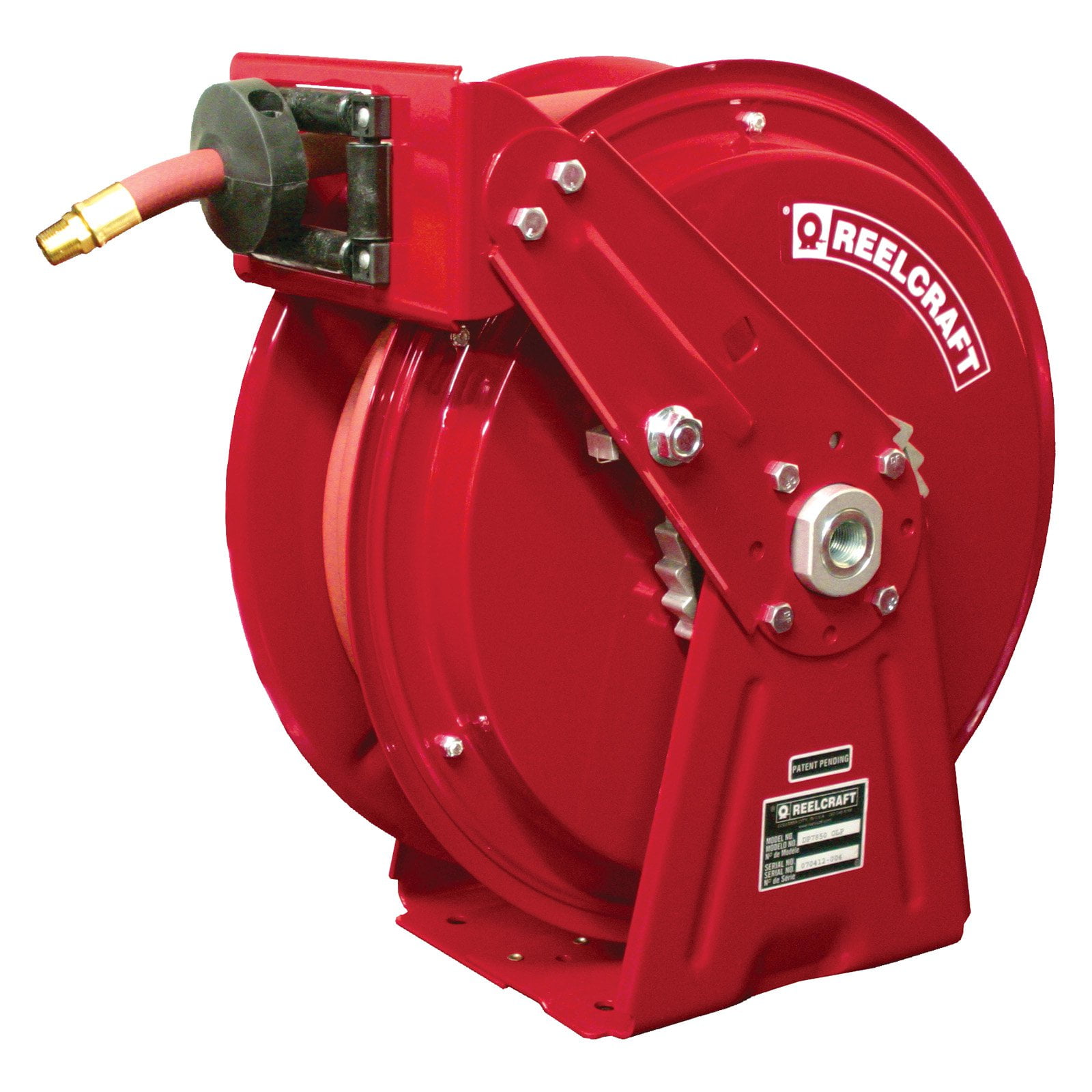 Reelcraft Compact Dual Pedestal Air/Water 3/8 in. Hose Reel - 50 ft ...