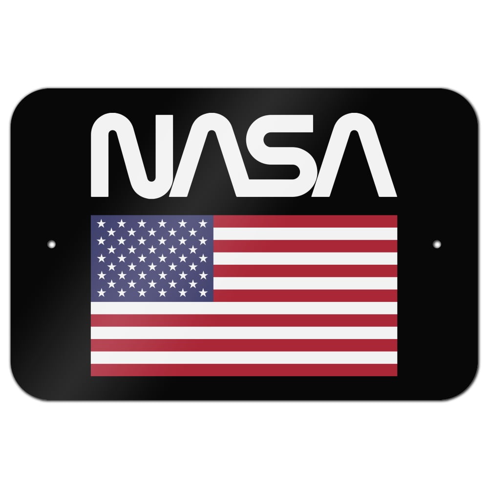 NASA Official Worm Logo United States USA Flag Home Business Office ...