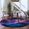 Color Starry Sky 6FT Round Area Rugs for Living Room Modernism Night ...