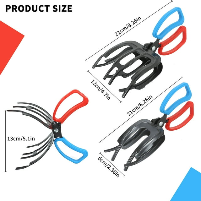 Rumexeng 2PCS Fish Gripper, Metal 3 Claw Fish Catch, Fishing Pliers ...