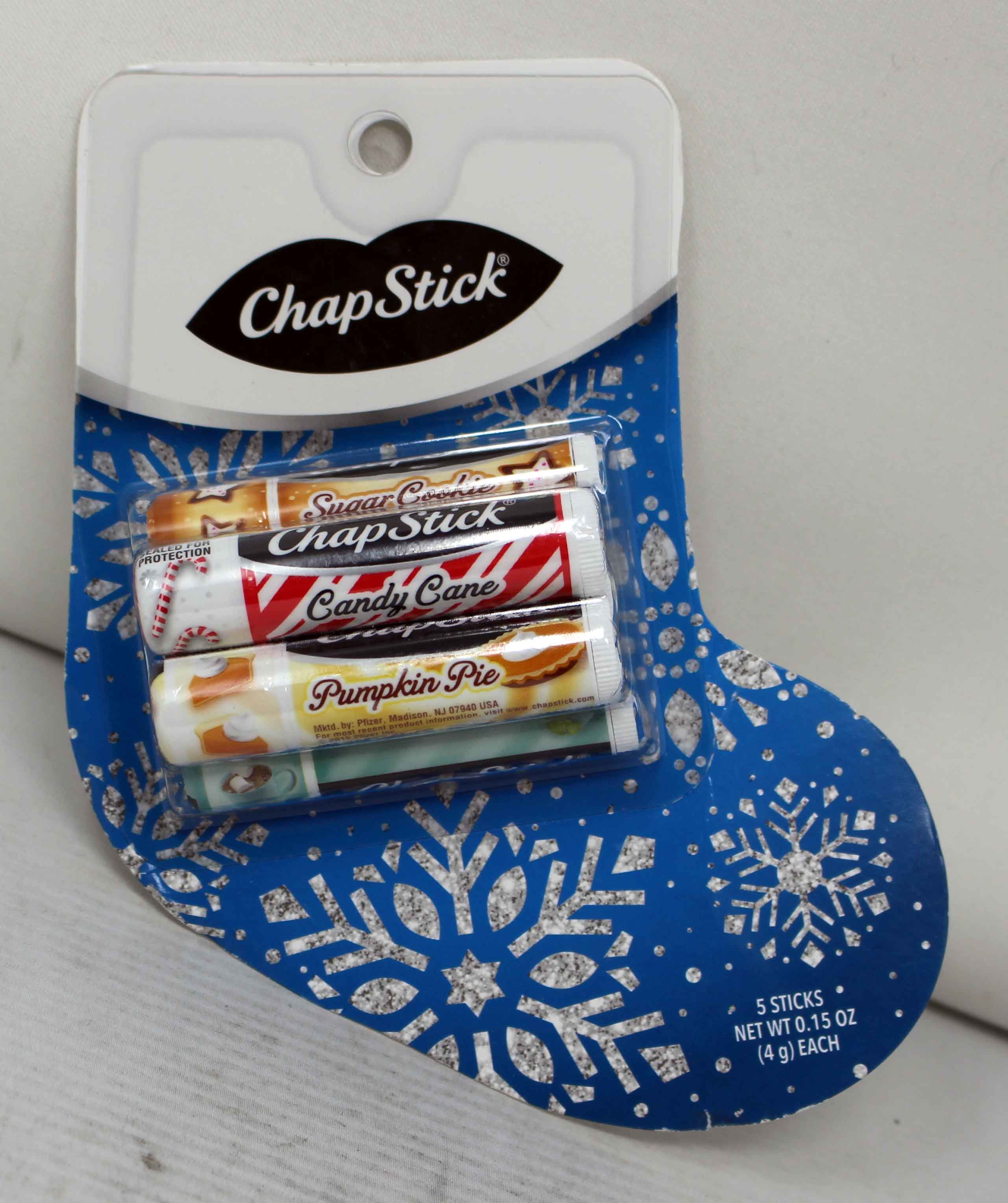 Chapstick Christmas Flavor Edition Lip Balm Assorted 5 Pack - Walmart.com