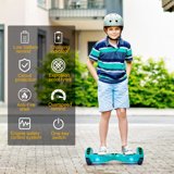 SISIGAD Bluetooth Hoverboard with LED Lights, 6.5 In. Hover Board Self ...