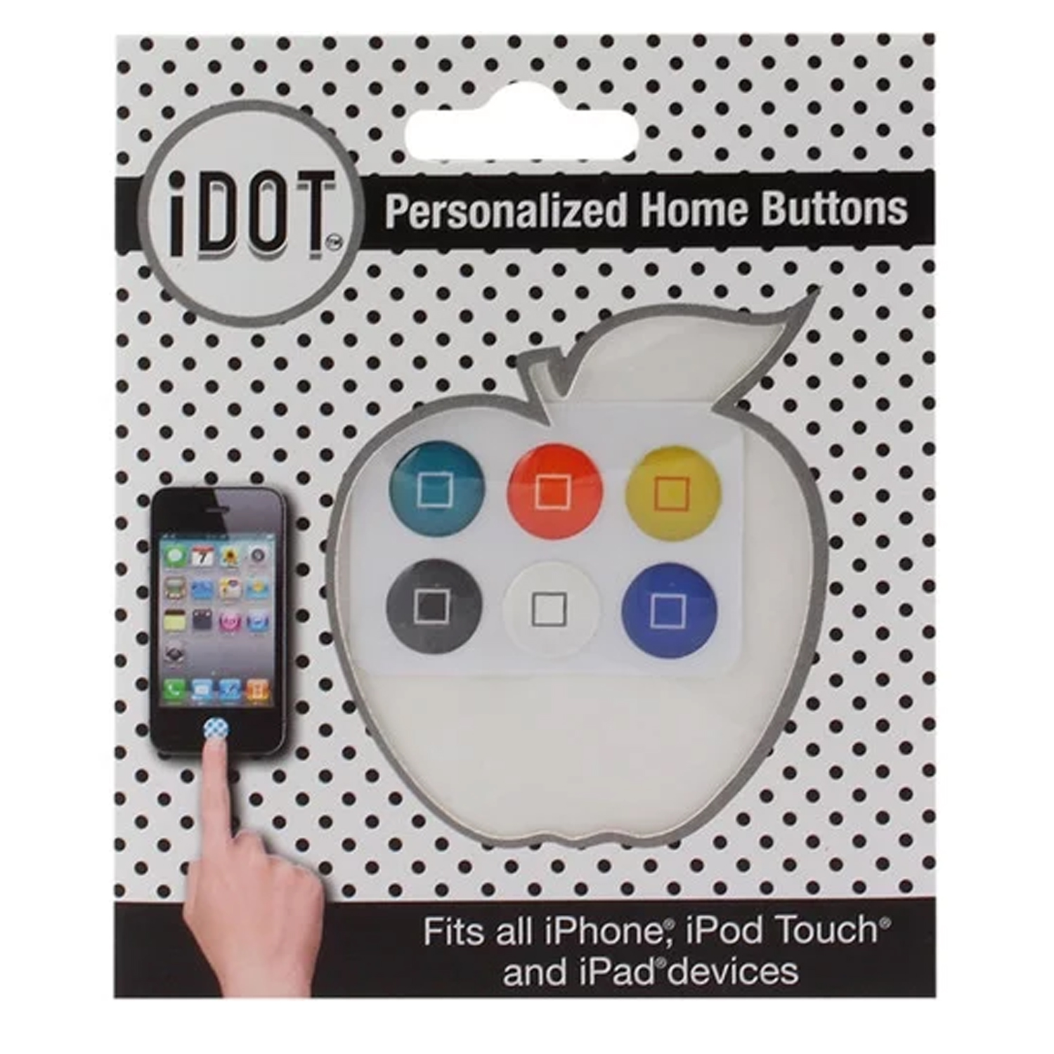 IPod Touch Accessories 12-Pack Plaid Home Button Stickers For IPhone ...