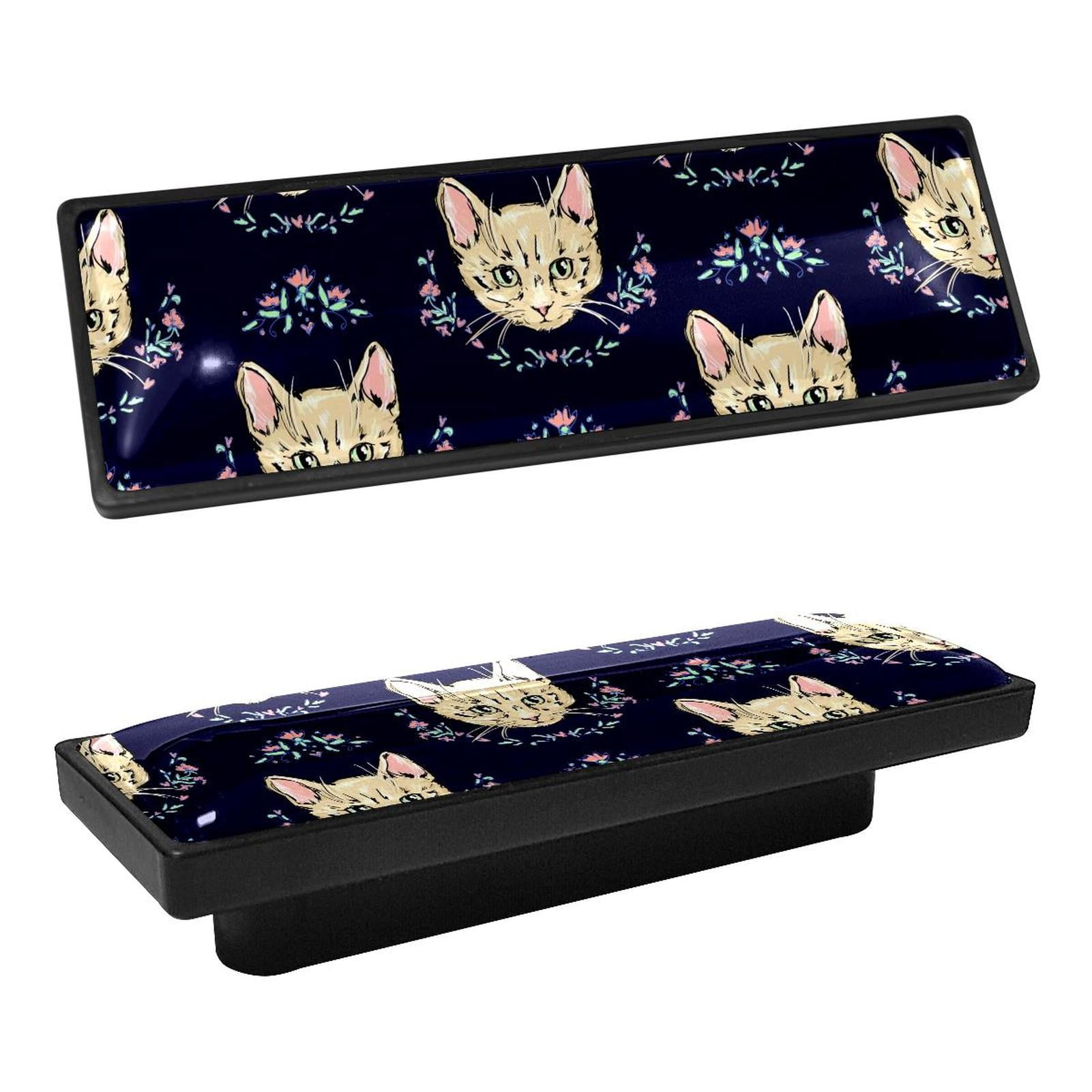 4 Pcs Rectangle Cabinet Handle Cupboard Knob Drawer Pulls Handle Cats ...