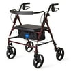 Equate Rolling Walker for Seniors, Rollator with Seat and Wheels, Black ...