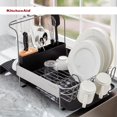 Full Size, Rust Resistant Expandable Dish Rack with Angled Self ...