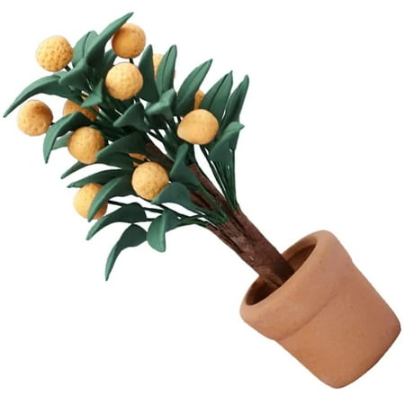Artificial Potted Plant Fake Oranges Fruit Faux Oranges Bonsai Flower ...