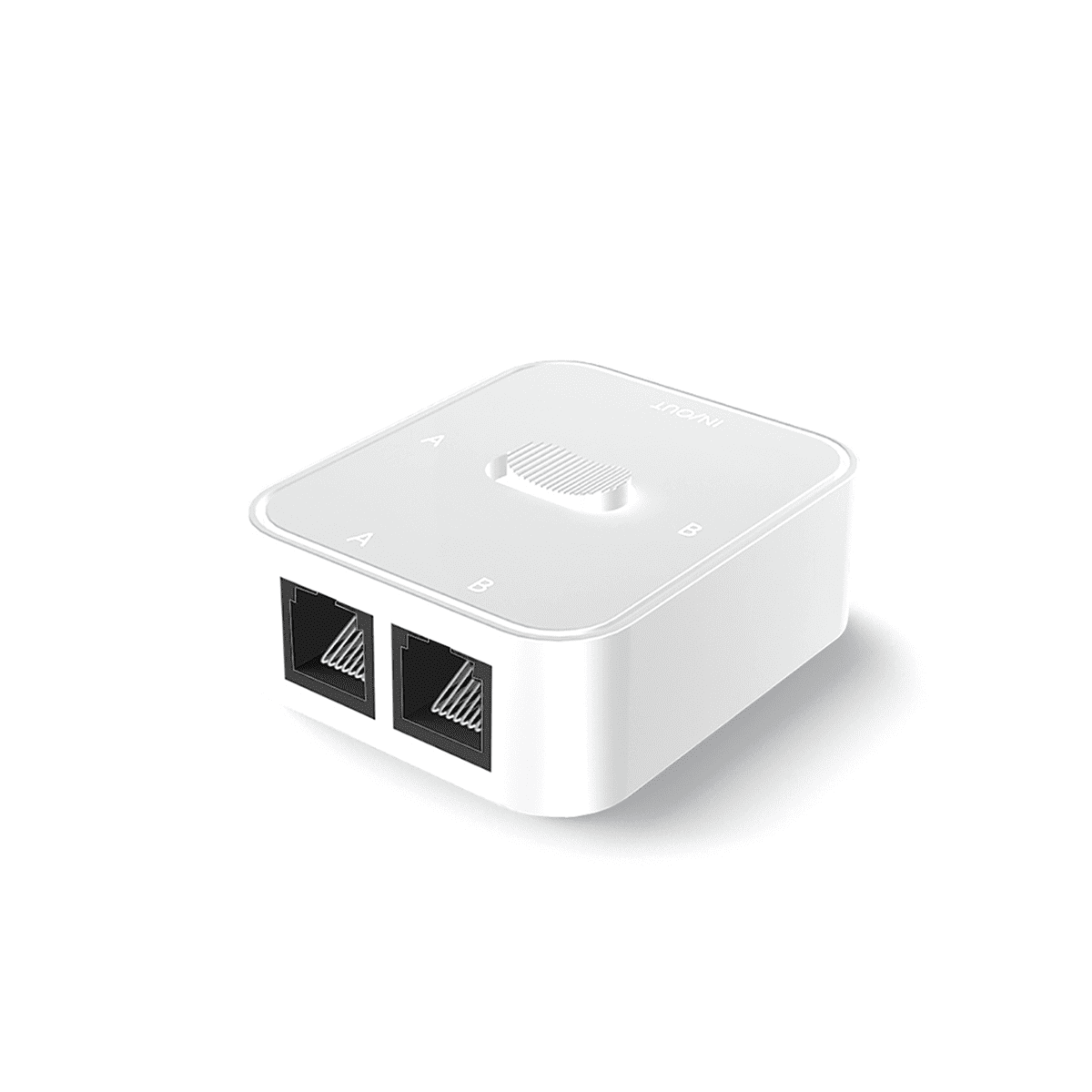 Selector de Conmutador LAN CAT6 RJ45 de 2 Puertos 1000 Mbps 2 en 1 ...