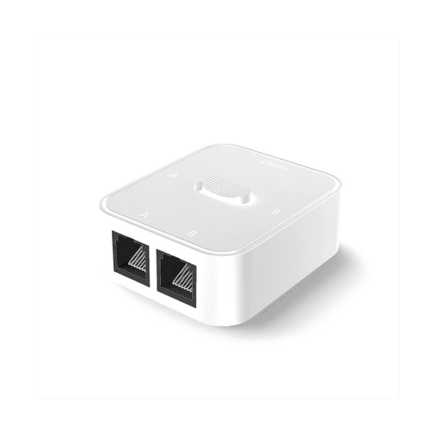 Qtmnekly 2 Port RJ45 LAN CAT6 Switch Selector 1000Mbps 2 in 1 Out /1 in ...