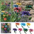 Garden Tools Tools Set Metal Daylily Flower Garden Stakes, Decorative ...