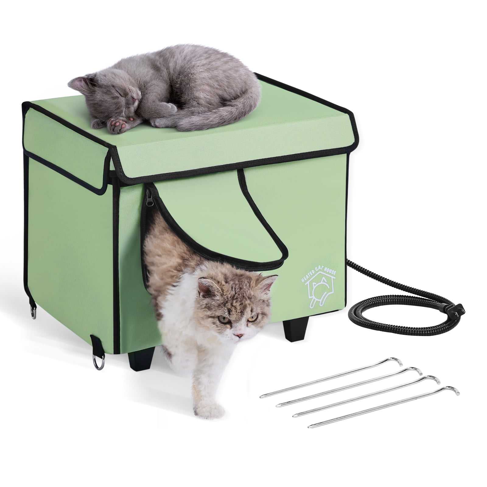 Click here for Vevor Elevated Heated Cat House Cuboid Kitty Shelt... prices