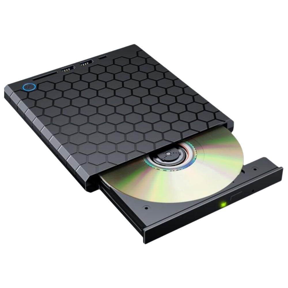 Grabador de DVD externo multifunción con lector de tarjetas SD (USB 3.0 ...