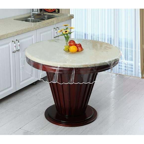 Clear Plastic Table Cover Round
