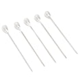 200 Pack Teardrop Faux Pearl Head Pins, 2.2 Inch Silver Steel Wire with ...