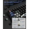 SK68 65% Gaming Keyboard, Wired Backlit Mini Keyboard w/100% Hot-Swap ...