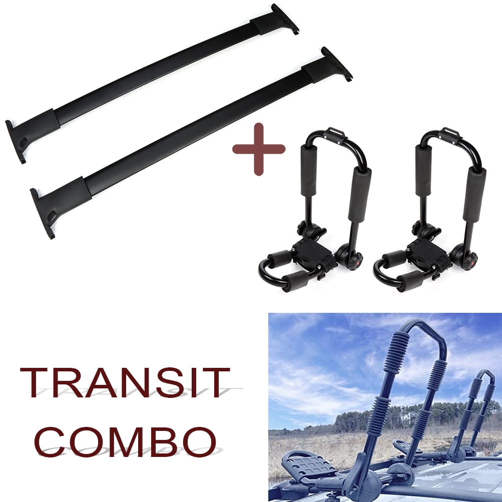 ECCPP Roof Top Cross Bar w/ Kayak Rack Set Fit for Ford Escape 2013 ...