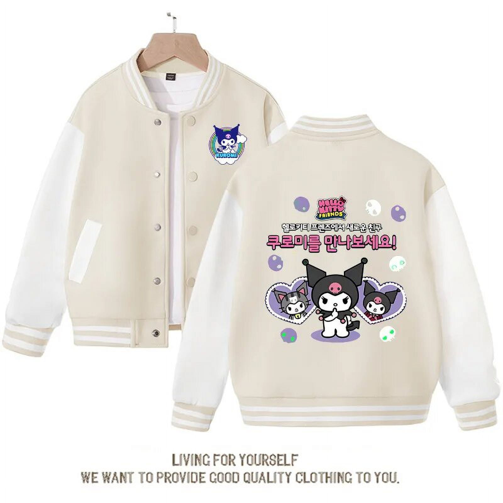 Sanrio Cinnamoroll Jacket Hello Kitty Kuromi Cotton Overcoat Child ...