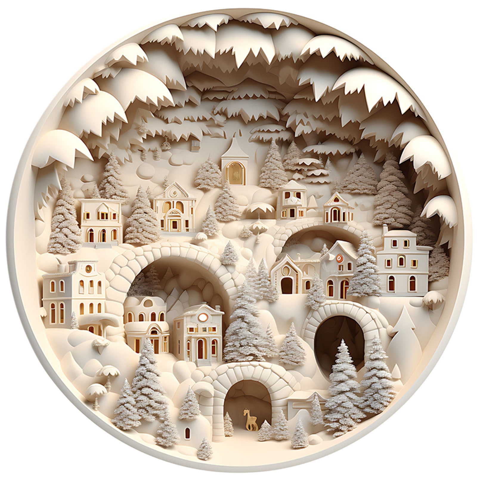 Click here for Rbaofujie Vintage Christmas Ornaments Round Acryli... prices