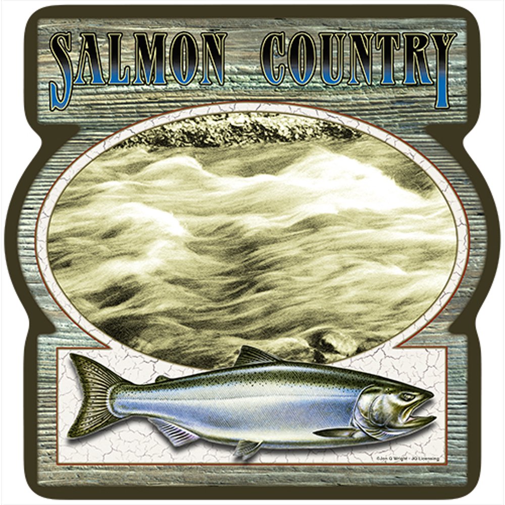 Salmon Country Novelty Sign | Indoor/Outdoor | Funny Home Décor for ...