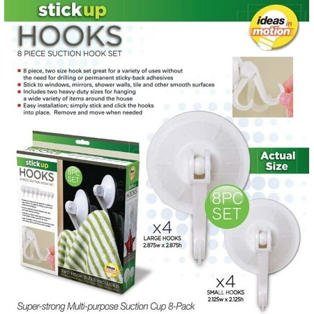 deas In Motion 8 Piece Stick Up Multi Purpose Hooked Sticks | Walmart ...
