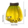 Banana Shaped Resin Bird Feeder Bowl, Hanging Ornament for Garden Yard ...