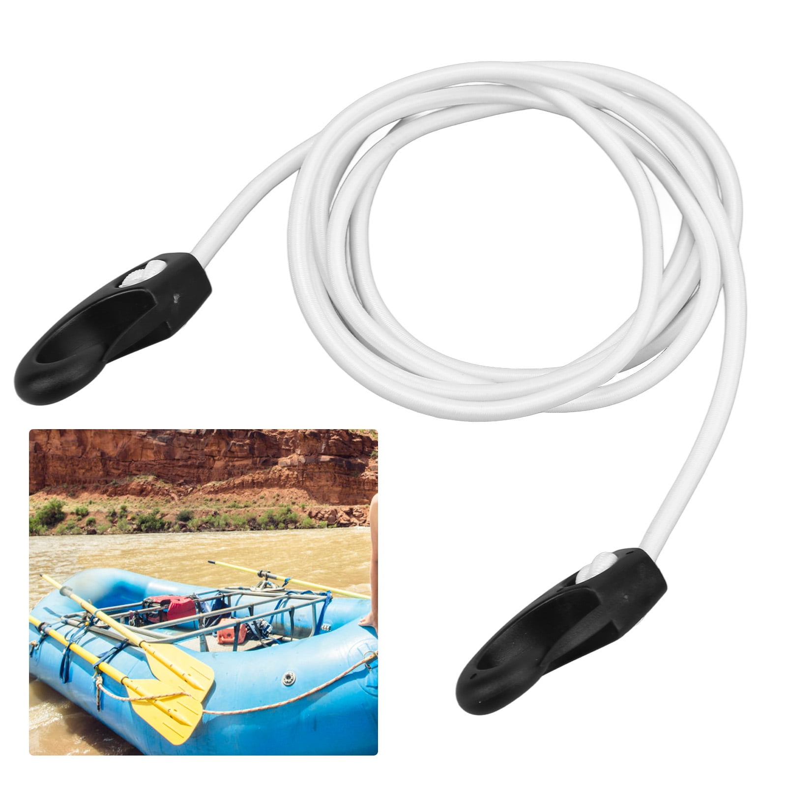 Fugacal Kayak Elastic Bungee Cord, Nylon Kayak Bungee Shock Cord ...
