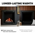 10 Pcs Ceramic Fiber Fireplace Logs Set - Heat Resistant, Realistic ...