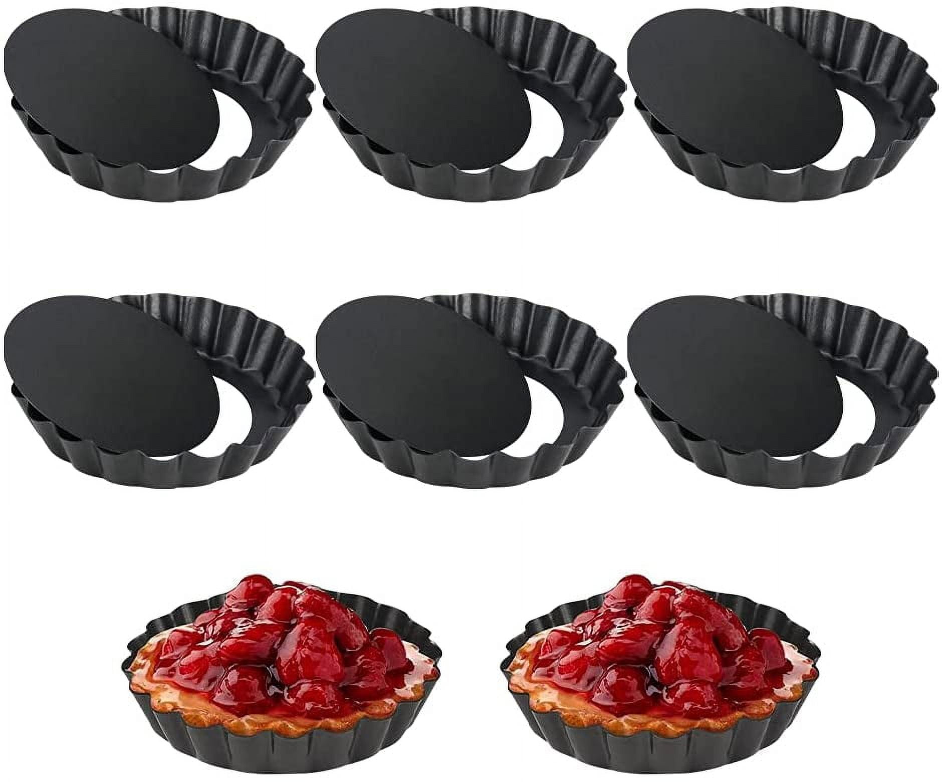 Molde para tarta pequeño, paquete de 8, molde para quiche con base ...