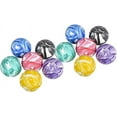 Kicko Colorful 2 Inch Marble Balls - 12 Assorted Two-Tone Colors for ...