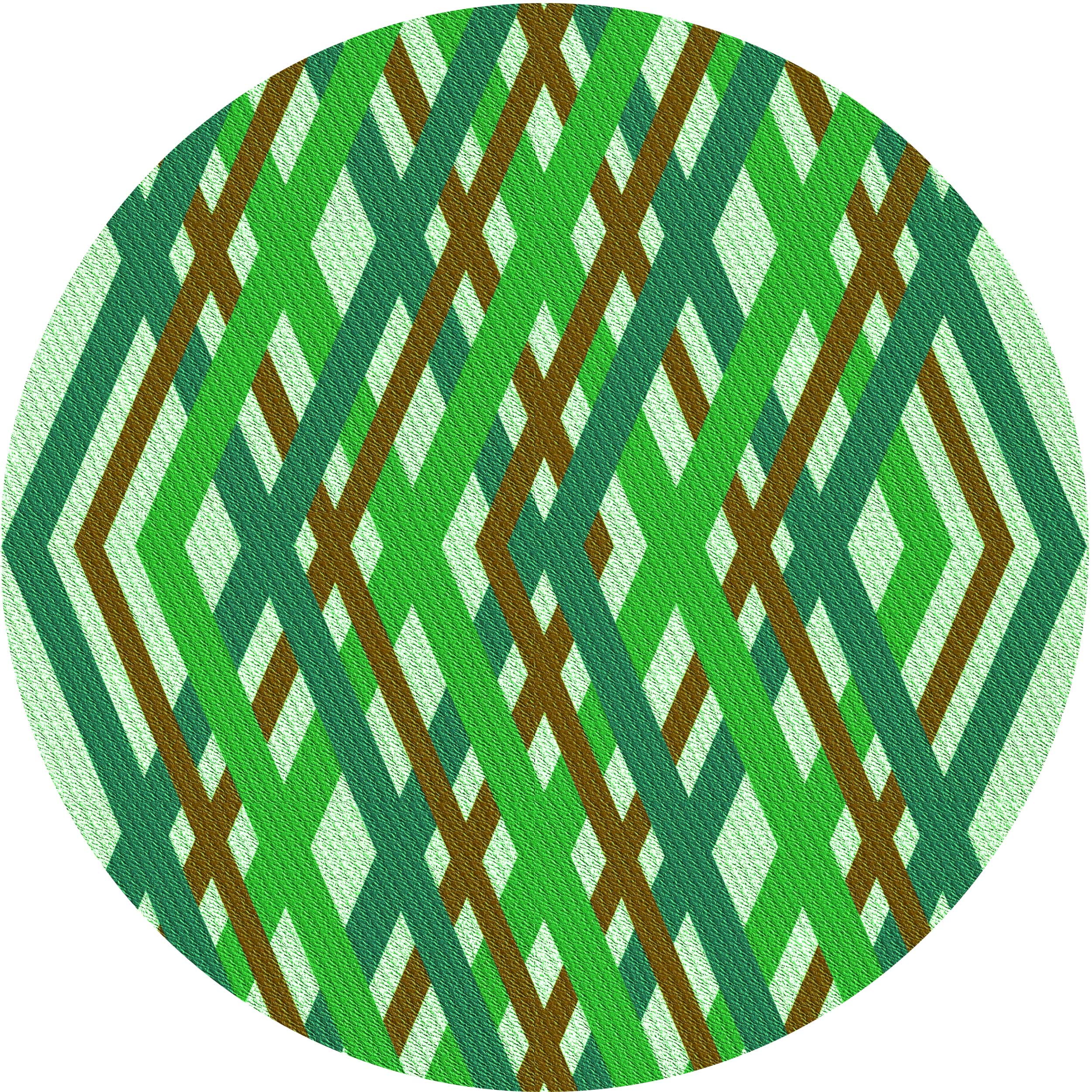 Ahgly Company Machine Washable Indoor Round Transitional Jade Green ...