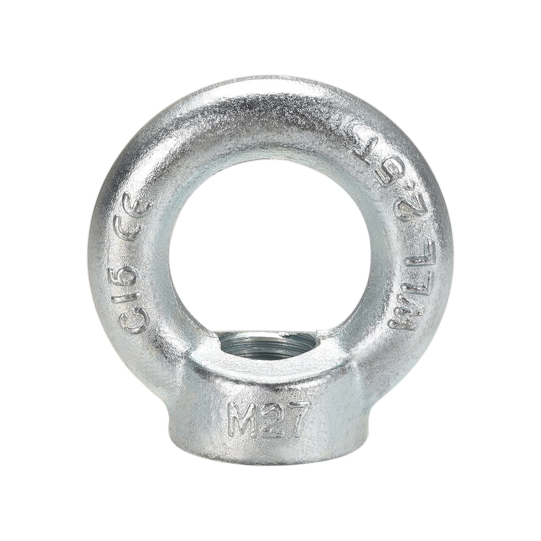 Uxcell M27 Thread C15 Carbon Steel Zinc Plated DIN582 Lifting Eye Bolt ...