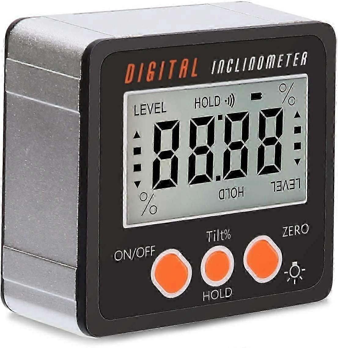Digital Inclinometer 0-360 Electronic Inclinometer Bevel Protractor Box ...
