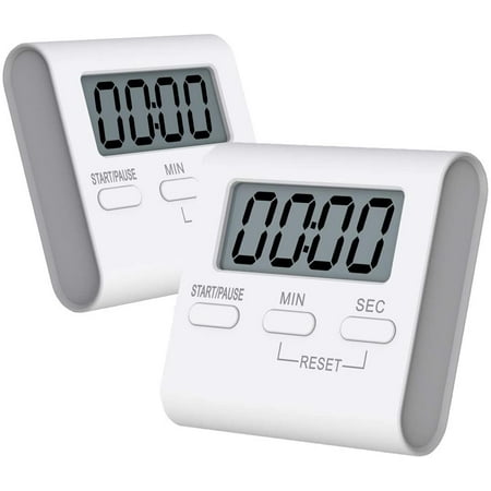 Kitchen Timer, 2 Pack Digital Kitchen Timers Magnetic Countdown Timer ...