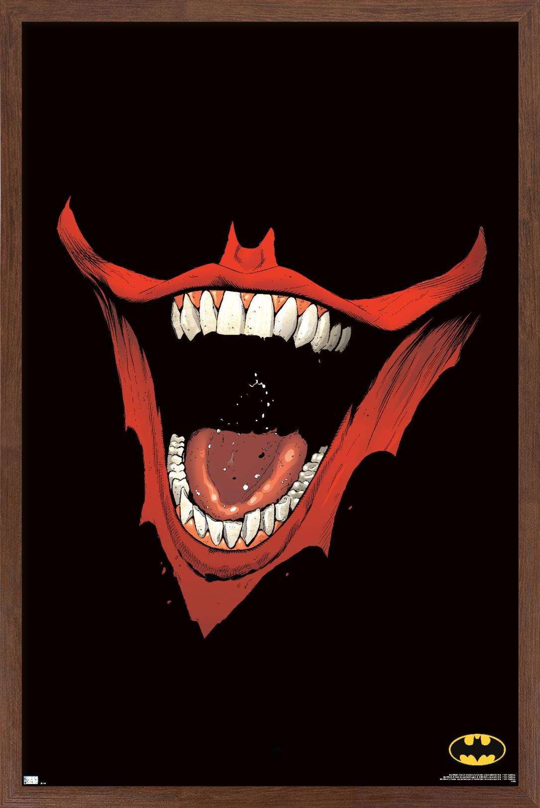 DC Comics Batman - Mouth Wall Poster, 14.725" x 22.375", Framed ...