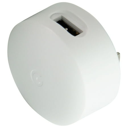 Google (5V/1.4A) 7W Single USB Rounded Wall Adapter/Charger - White ...