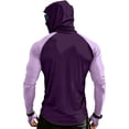 Bbyeadc Men's Sun Block Apparel UPF 50+ With Face Shield Hooded Tops ...