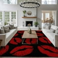 5x8 Area Rugs for Living Room, Red Lips Non Slip Area Rugs for Kitchen ...